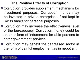 Graft And Corruption Effects
