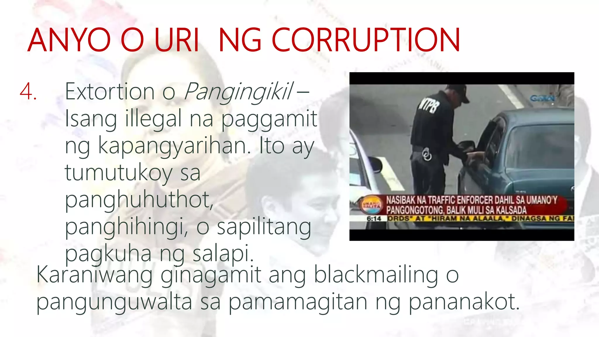 AP 10 - Isyung Pampolitika: Ang Graft and Corruption: Kahulugan, Uri at ...