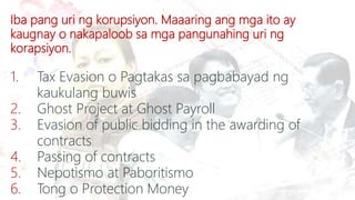 Graft And Corruption Tagalog