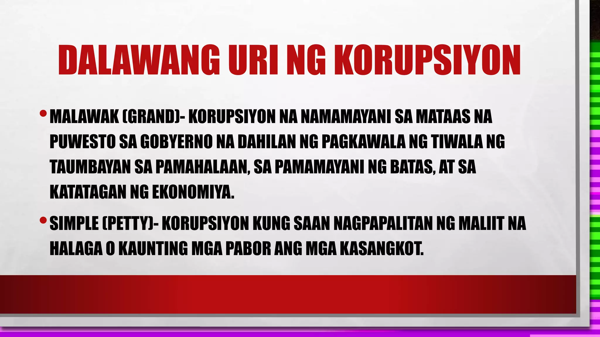 Graft and corruption lesson | PPTX