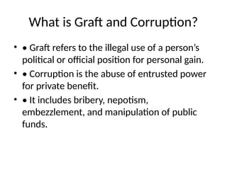 Unmasking Graft and Corruption: A Deep Examination of Its Causes ...