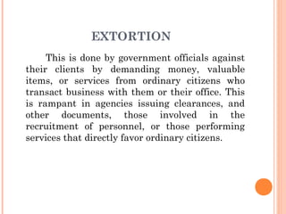 Graft & corruption in the government | PPT