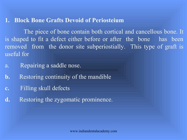 Bone grafts and Bone Substitutes/ dental implant courses | PPT