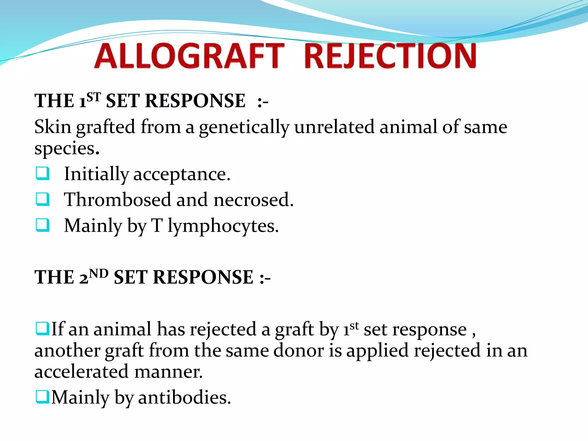 Graft verses host reaction and rejection | PPTX