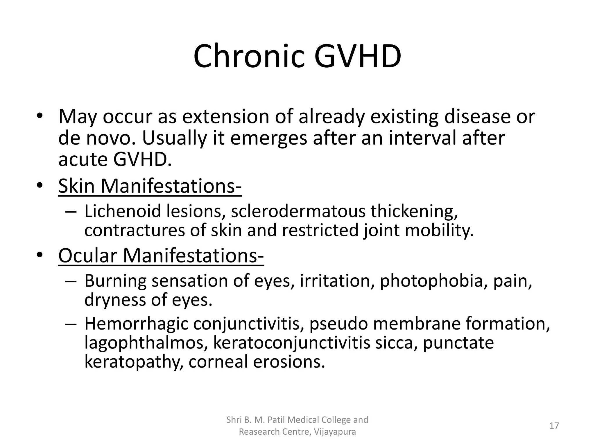 Graft versus host disease | PPTX