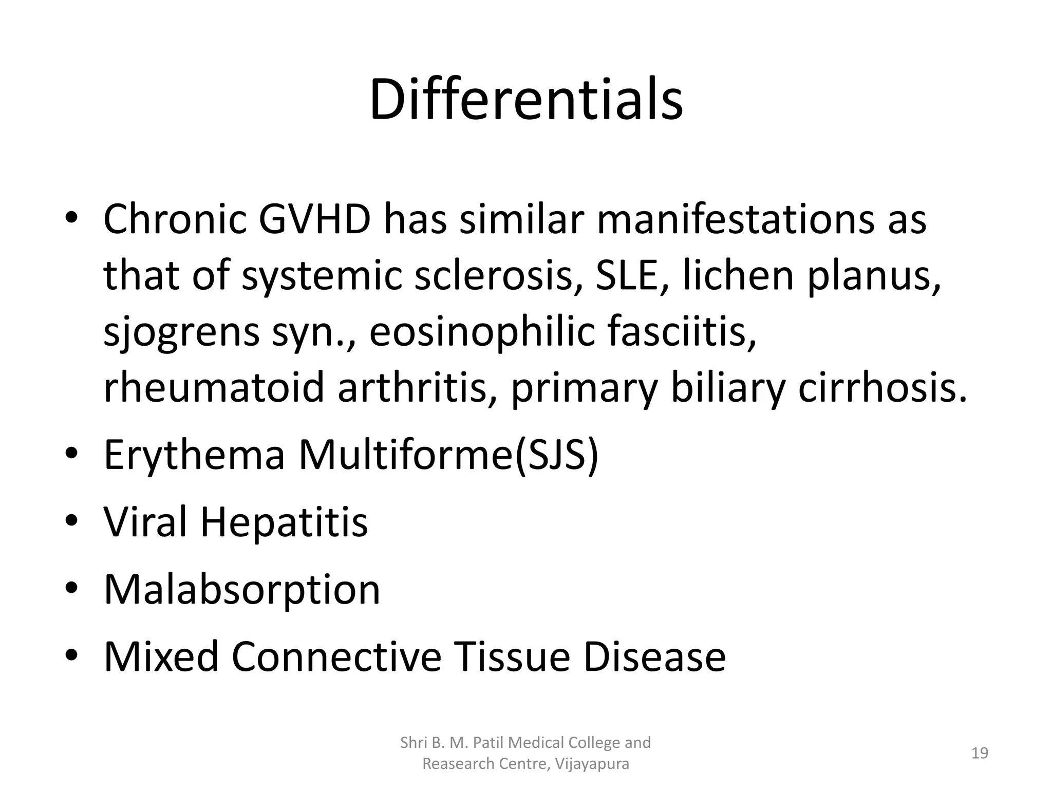 Graft versus host disease | PPTX