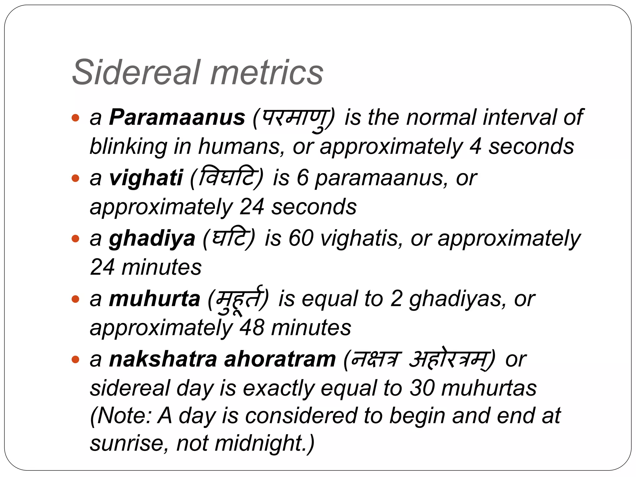 Graha-Nakshtra-Raasi and Indian Time Calculation | PPTX