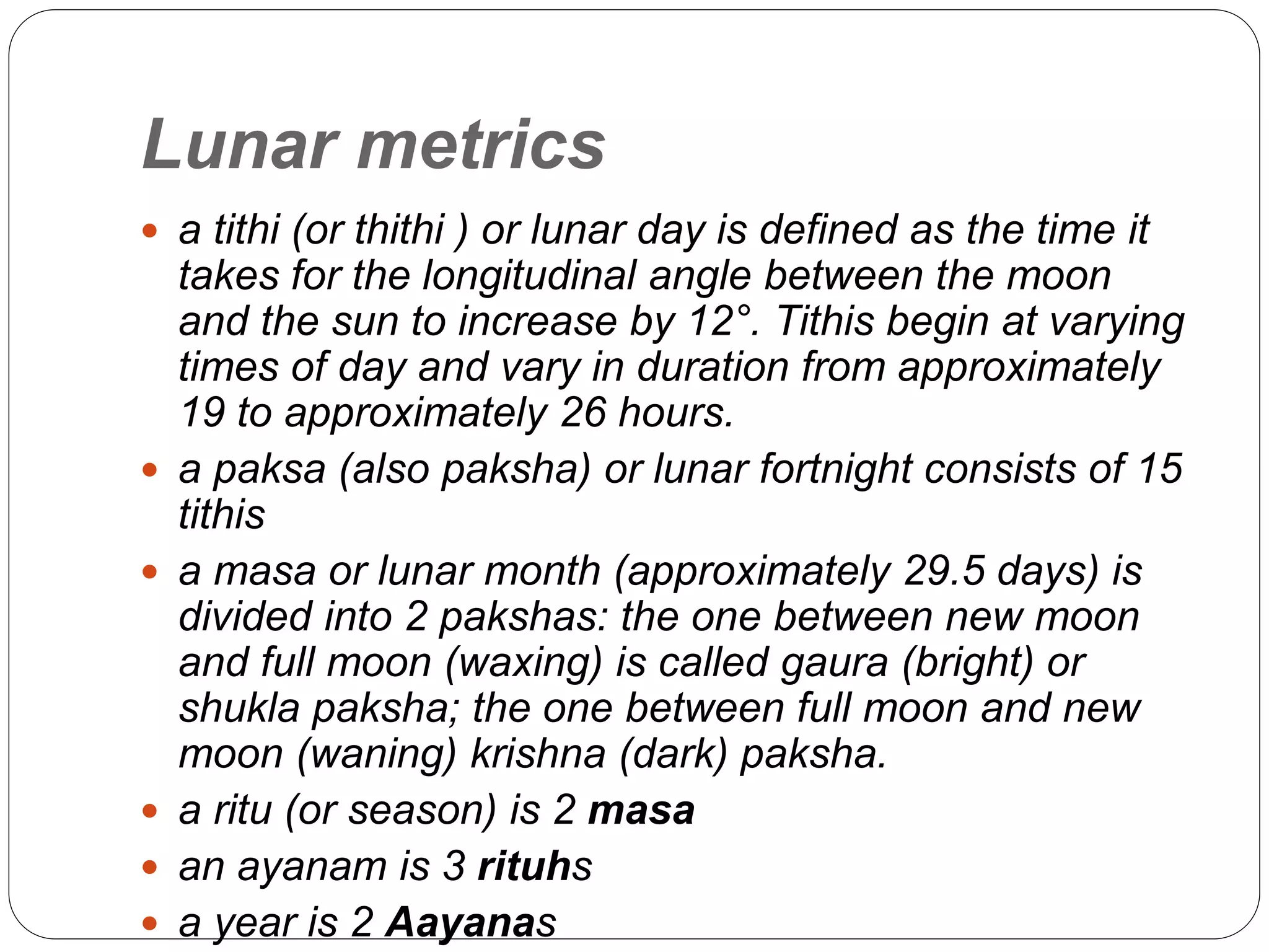 Graha-Nakshtra-Raasi and Indian Time Calculation | PPTX