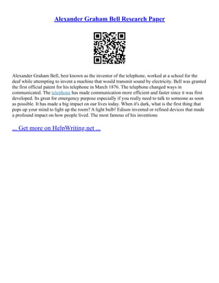 Graham Bell Speech | PDF