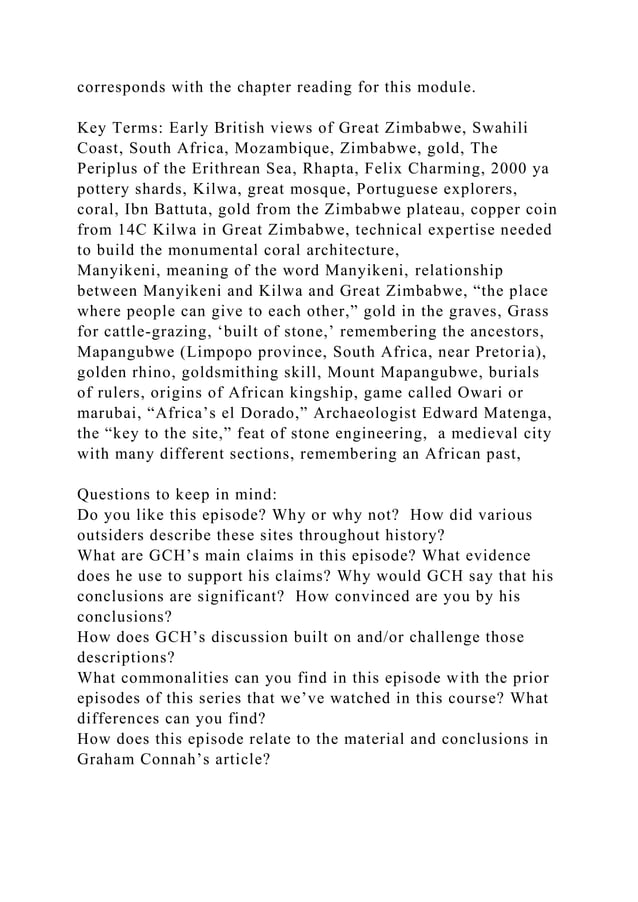 Graham Connah, The Edge or the Center Cities of the East African.docx