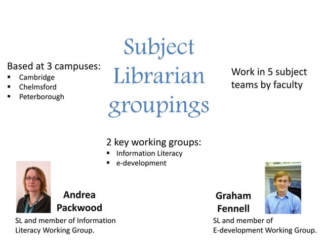 Graham Fennell and Andrea Packwood Anglia Ruskin University | PPTX ...