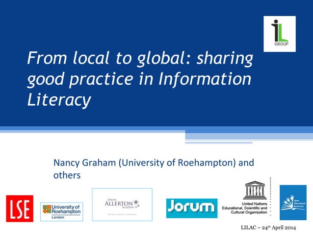 From local to global: sharing good practice in information literacy ...