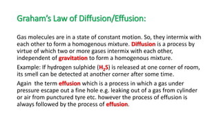 Graham's law of diffusion | PPTX