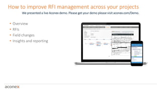 How to improve RFI management across your projects | PPTX