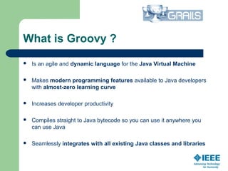 GROOVY ON GRAILS | PPT