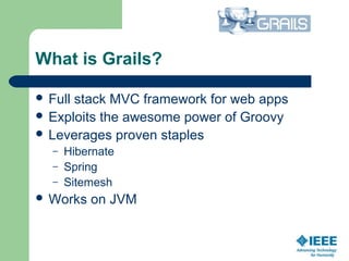 GROOVY ON GRAILS | PPT