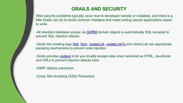 Grails | PPT