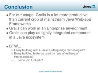 Grails At Linked | PPT