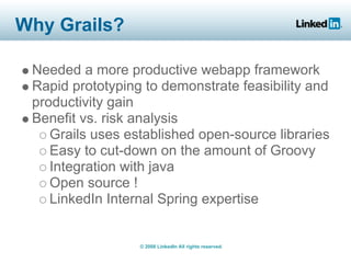 Grails at Linkedin | PDF