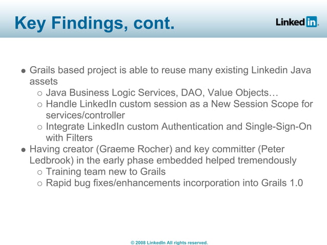 Grails at Linkedin | PPT
