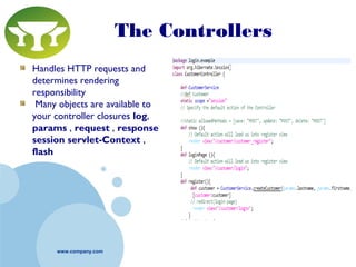 intoduction to Grails Framework | PPT