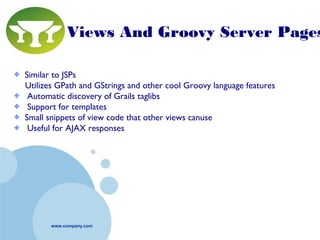 intoduction to Grails Framework | PPT