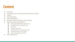 Grails Asset Pipeline Plugin | PPT