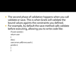 Grails basics part2 | PPT
