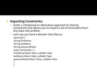 Grails basics part2 | PPT