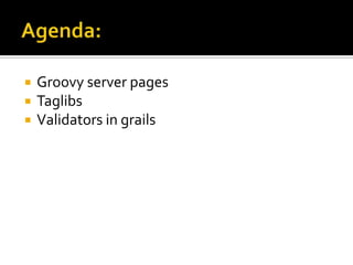 Grails basics part2 | PPT