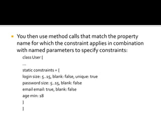 Grails basics part2 | PPT