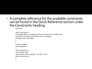 Grails basics part2 | PPT