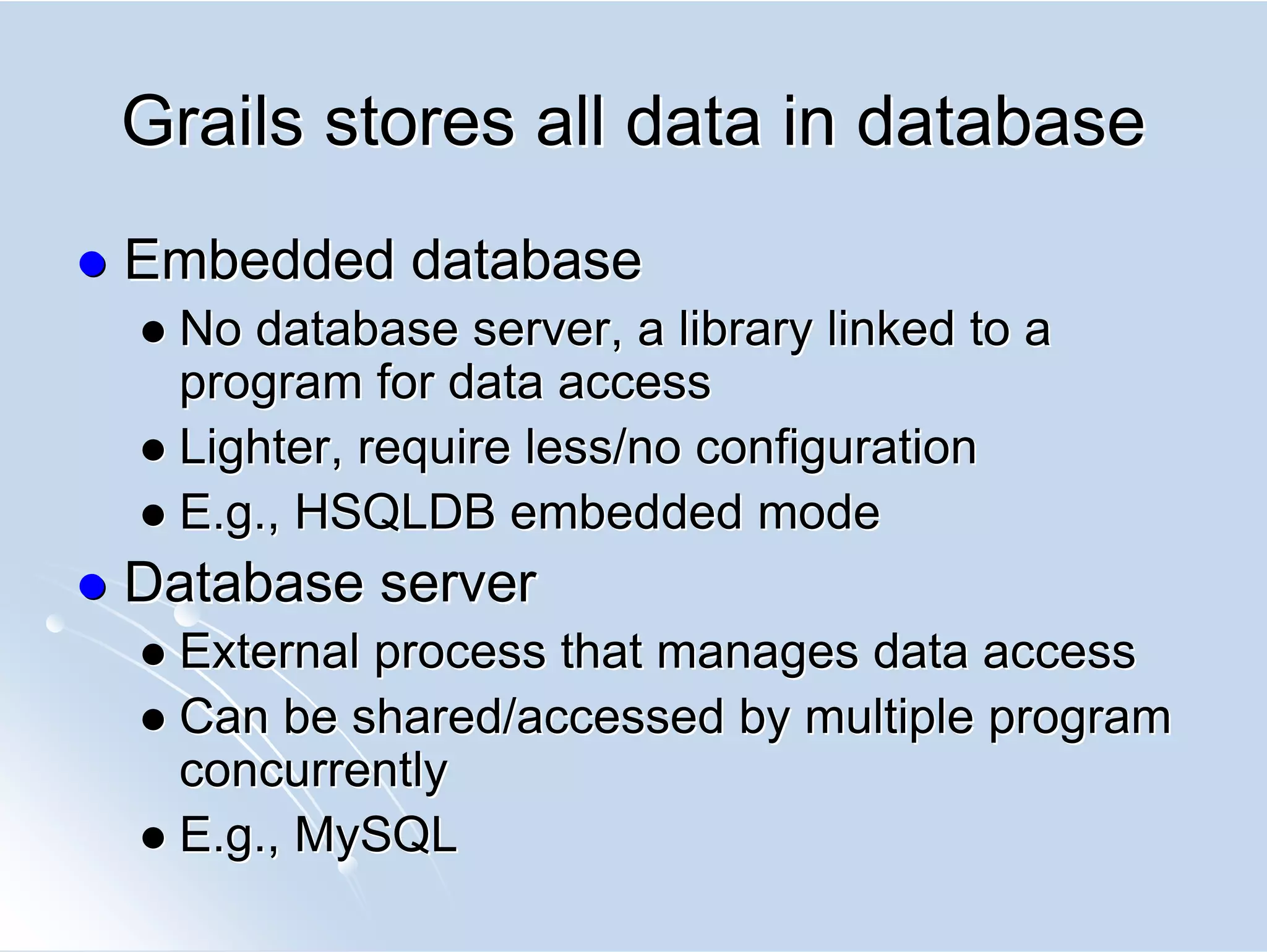 Grails Data | PPT
