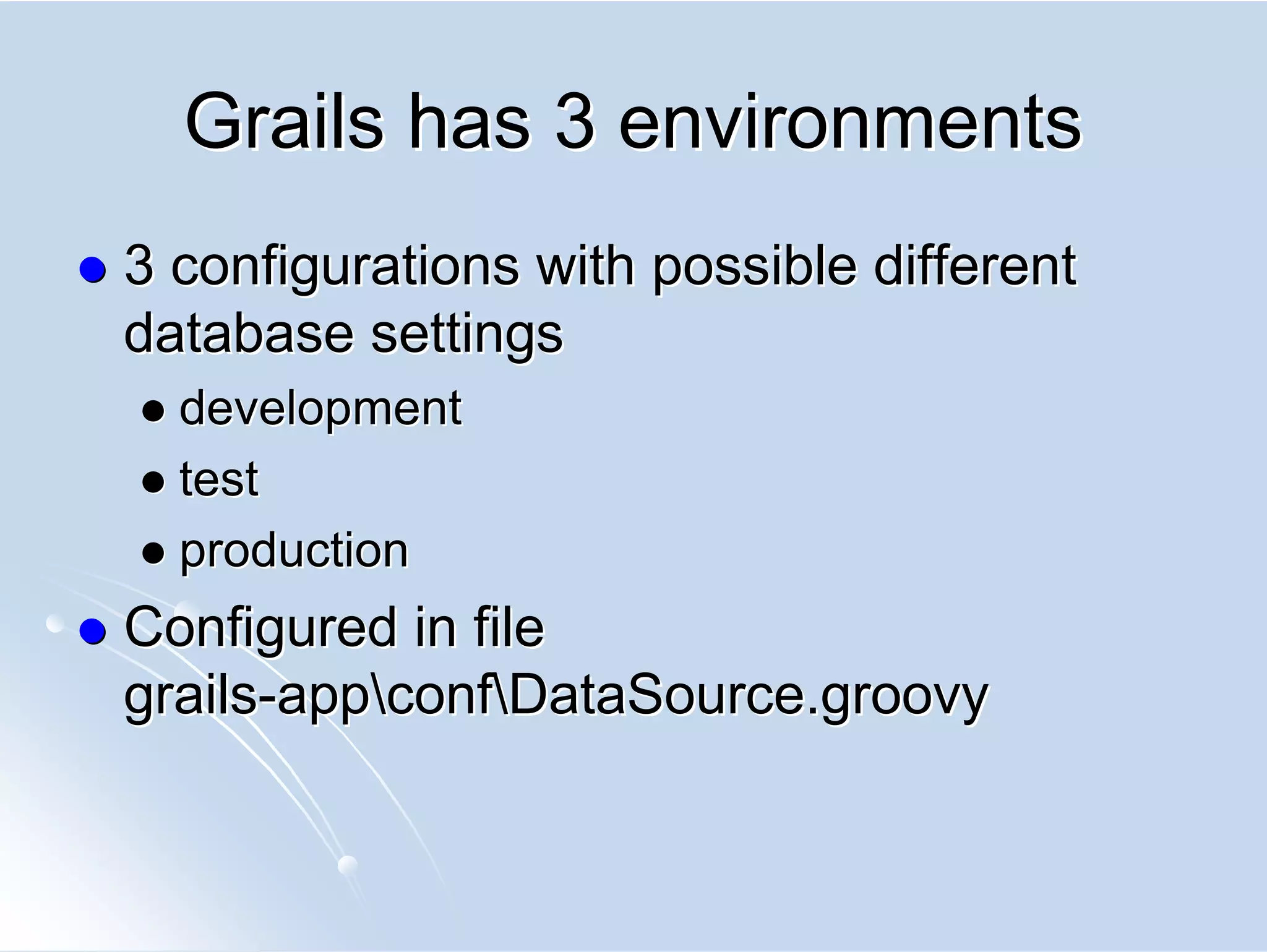 Grails Data | PPT