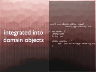 Grails Jasypt Encryption Plugin | PPT