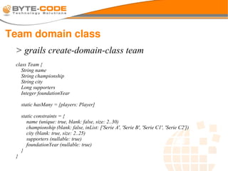 Grails: a quick tutorial (1) | ODP