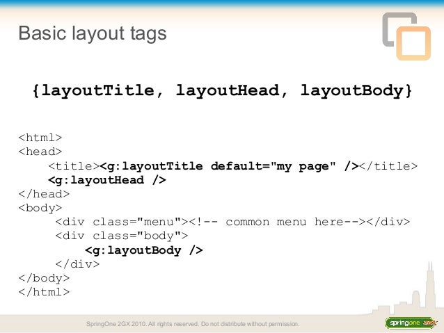 Grails Layouts And Sitemesh