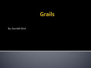 Grails object relational mapping: GORM | PPT