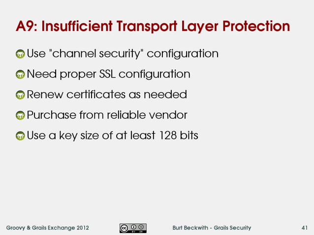 Securing Grails Applications | PPT