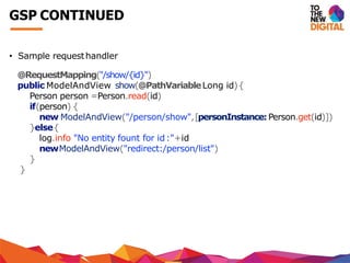 Grails Spring Boot | PPTX