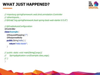 Grails Spring Boot | PPTX