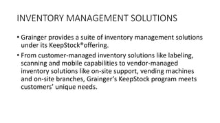 Grainger and mcmaster carr supply chain | PPTX