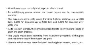 Grain losses and control measures | PPTX