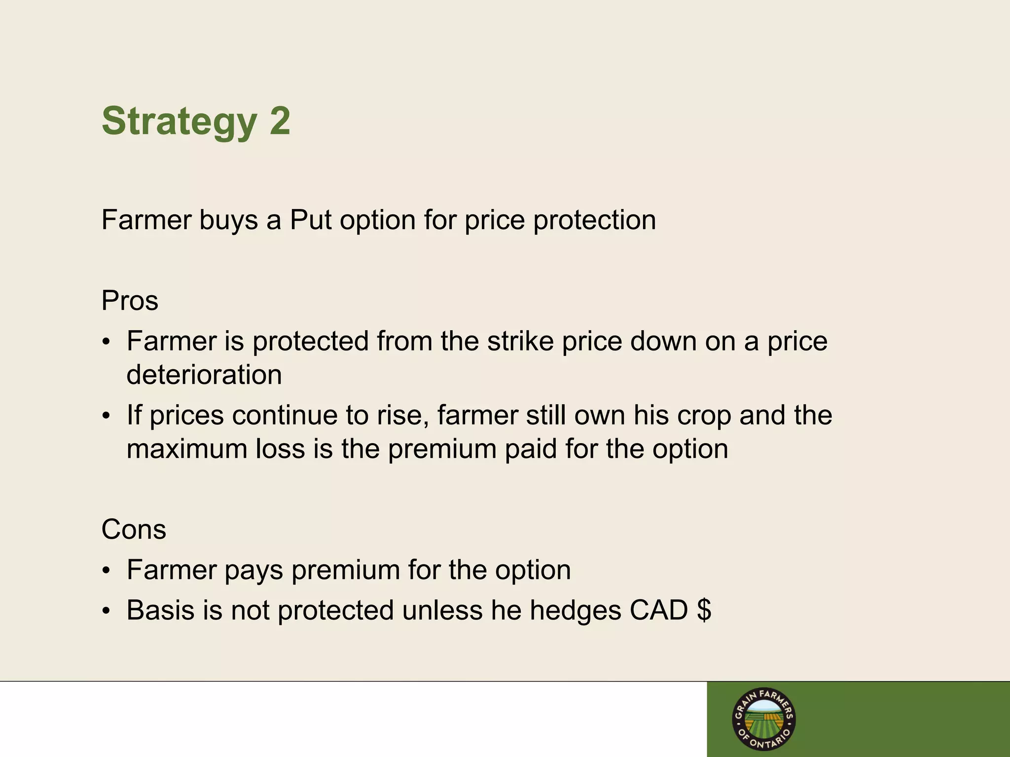 Grain marketing strategies 2 - Marty Hibbs, Grain Merchandiser | PDF