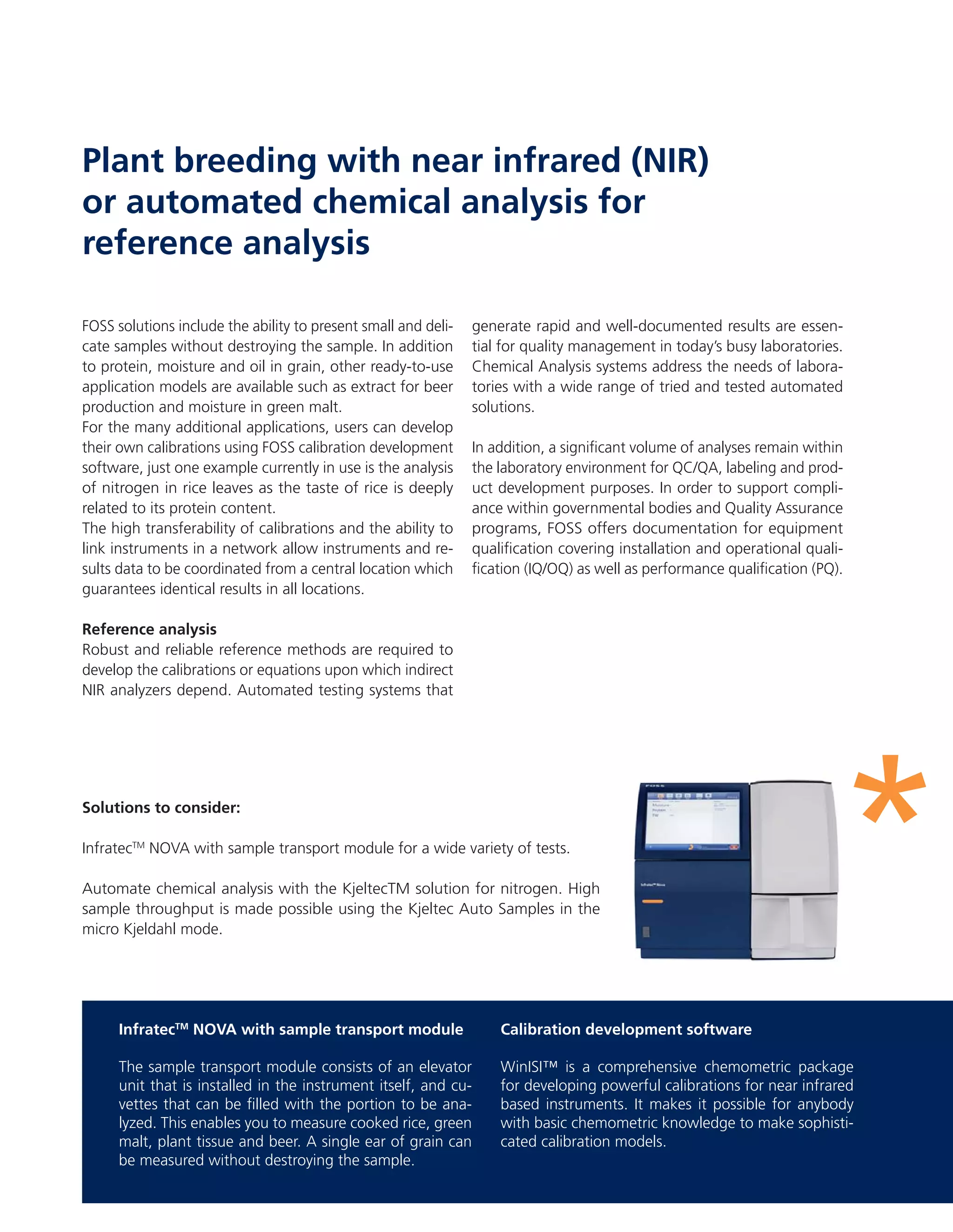 Grain & Milling Analysis Solutions | PDF