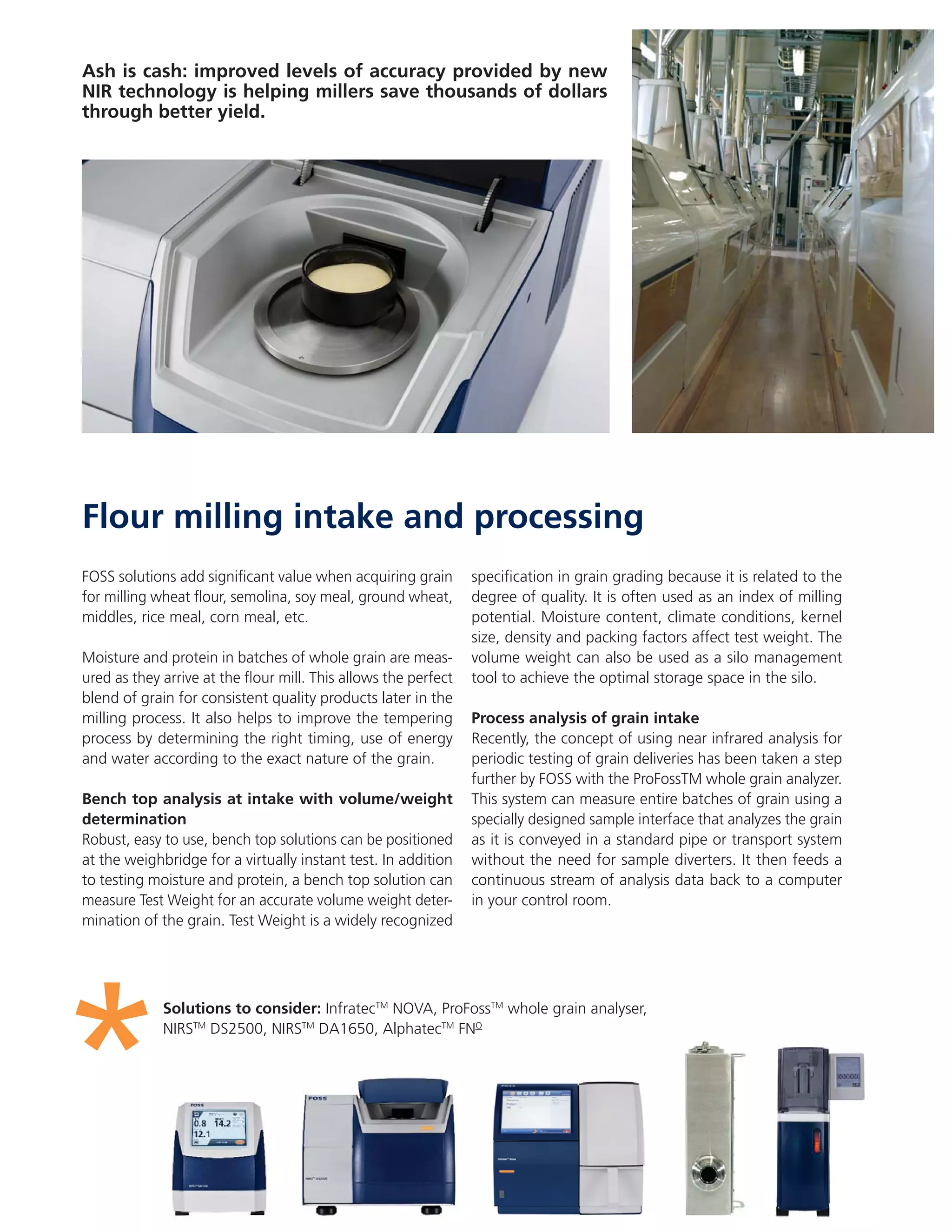 Grain & Milling Analysis Solutions | PDF
