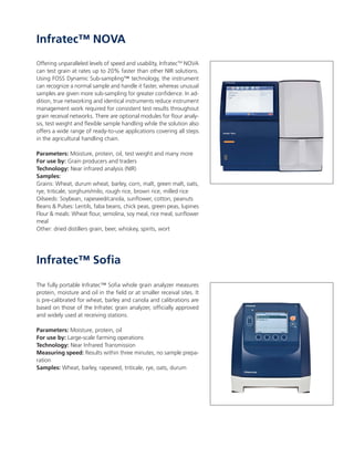 Grain & Milling Analysis Solutions | PDF | Agriculture | Industries