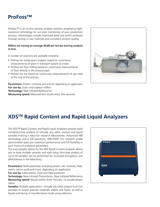 Grain & Milling Analysis Solutions | PDF
