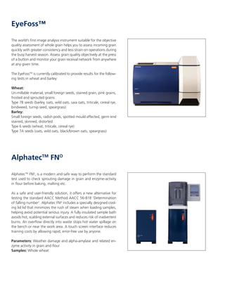 Grain & Milling Analysis Solutions | PDF