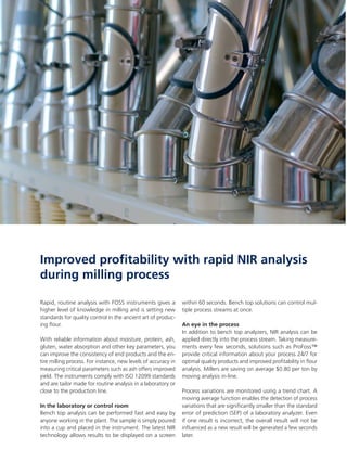 Grain & Milling Analysis Solutions | PDF | Agriculture | Industries